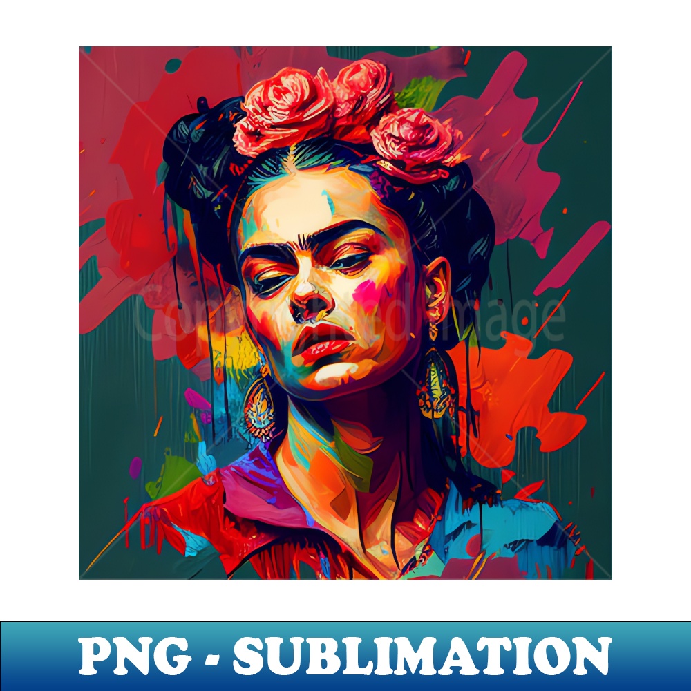 Frida Kahlo - PNG Transparent Sublimation File - Bold & Eye- - Inspire ...