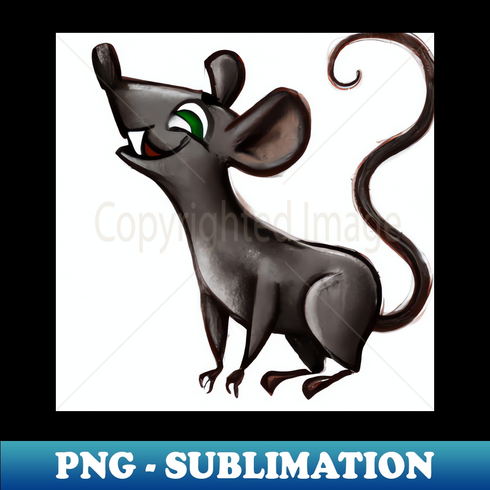 Cute Rat Drawing - High-Resolution PNG Sublimation File - Un | Inspire ...