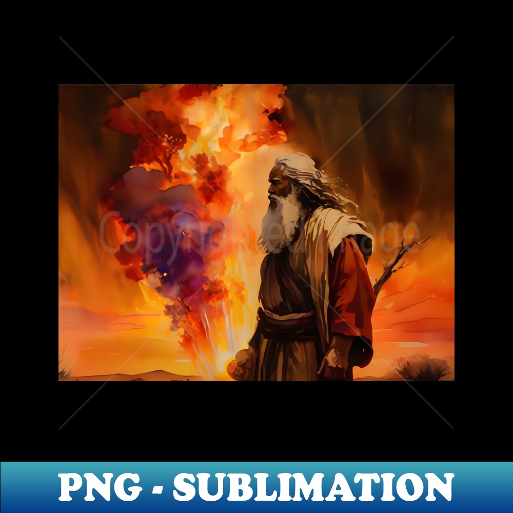 Moses And The Burning Bush - PNG Transparent Digital Downloa | Inspire ...