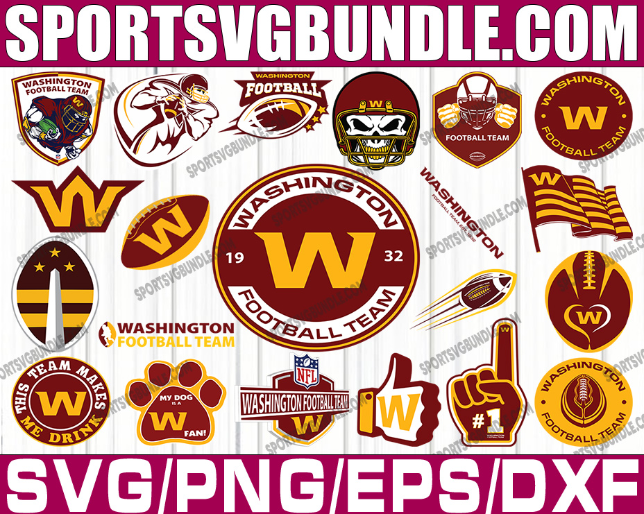 Bundle 21 Files Washington Football Team Svg, washington Svg | Inspire ...