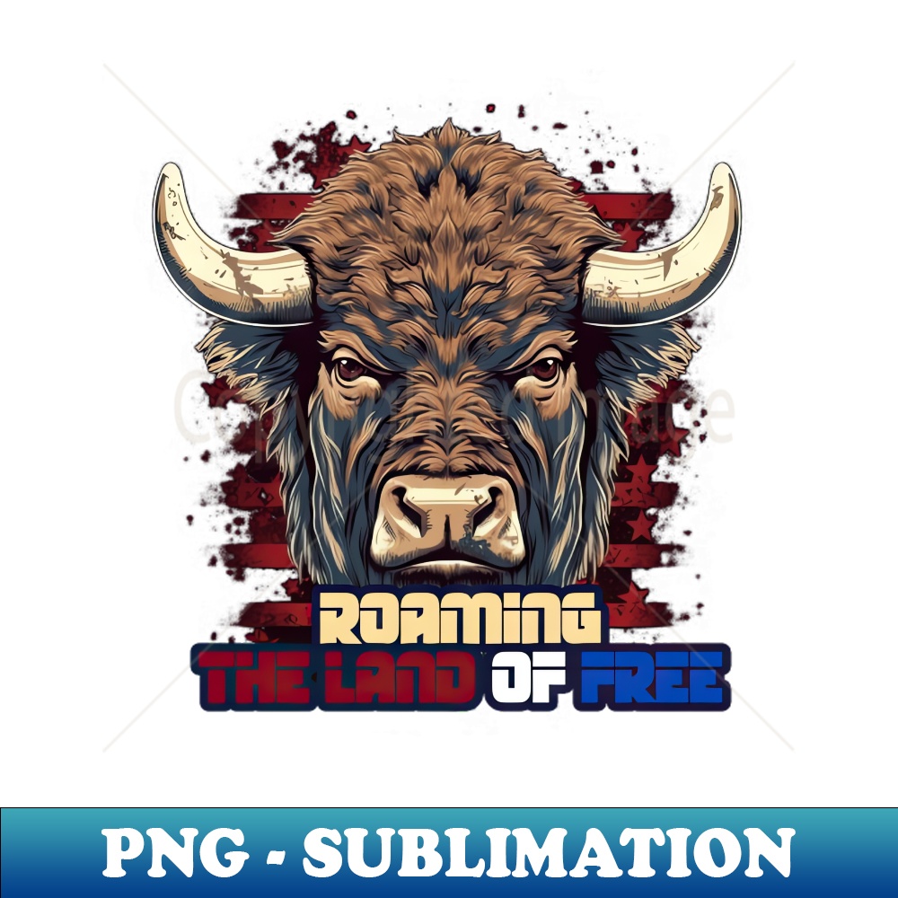 4th of July American Bison - Roaming the Land of Free - Sign | Inspire ...