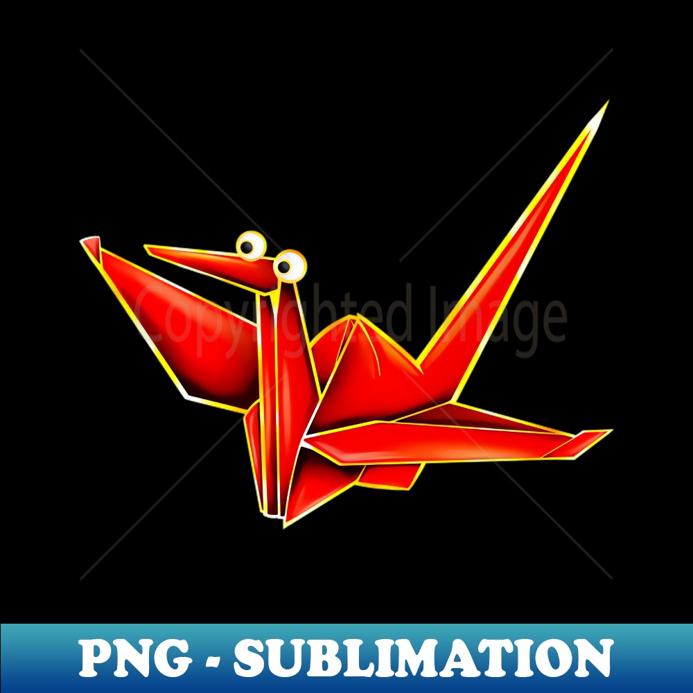 Red googly eyes paper crane - Premium Sublimation Digital Do - Inspire ...
