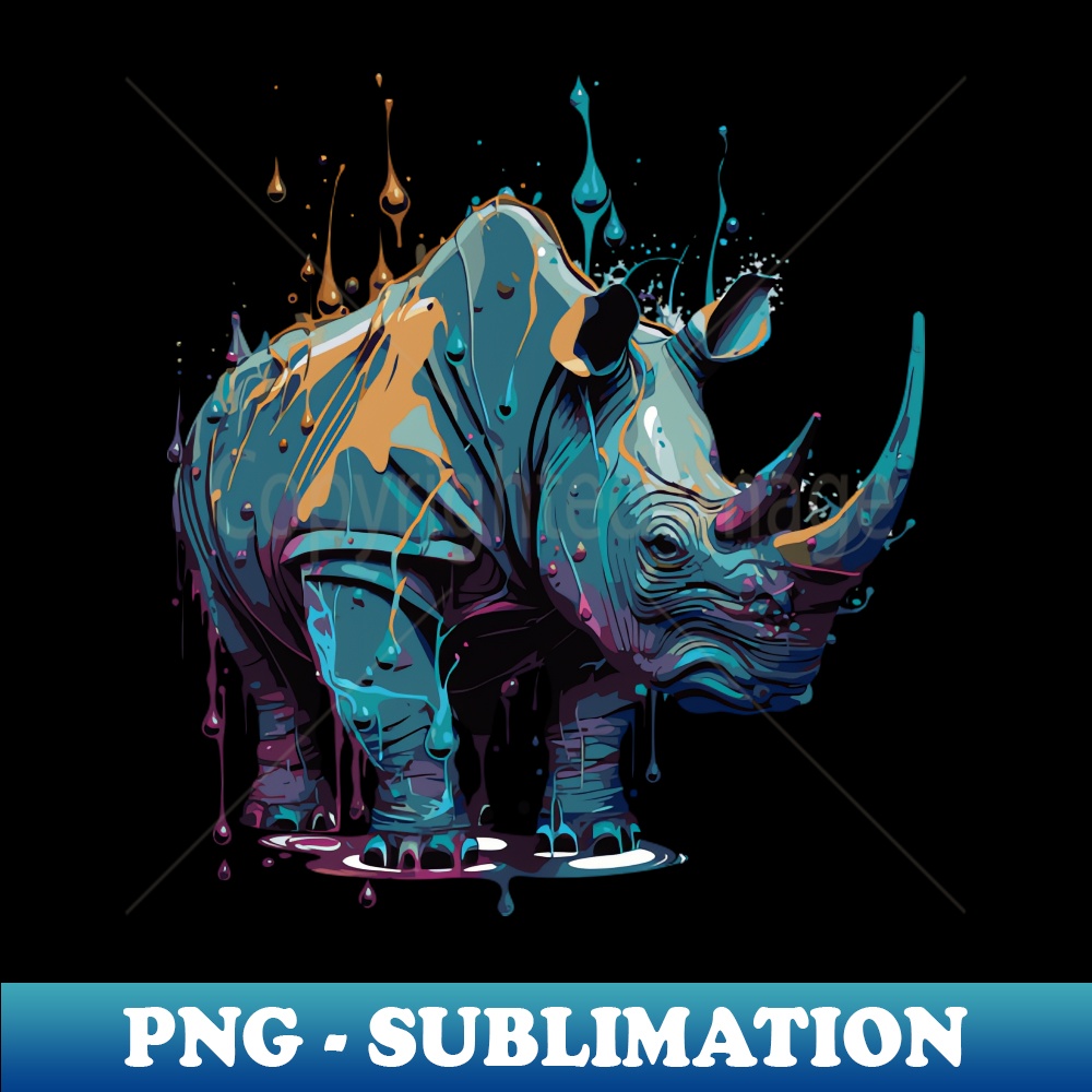 color drops rhino - Digital Sublimation Download File - Defy | Inspire ...