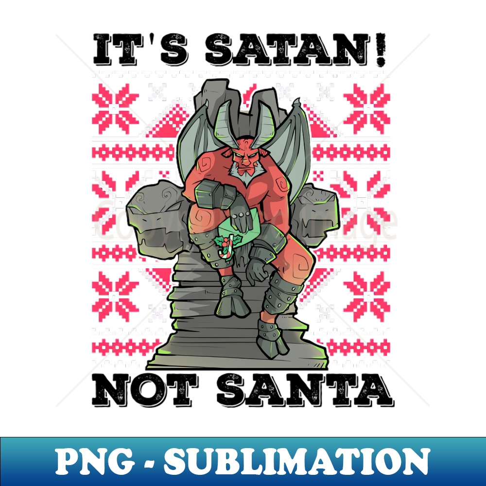 Ugly Christmas Satan Satanic Santa Devil Gothic Occult Goth - Inspire ...