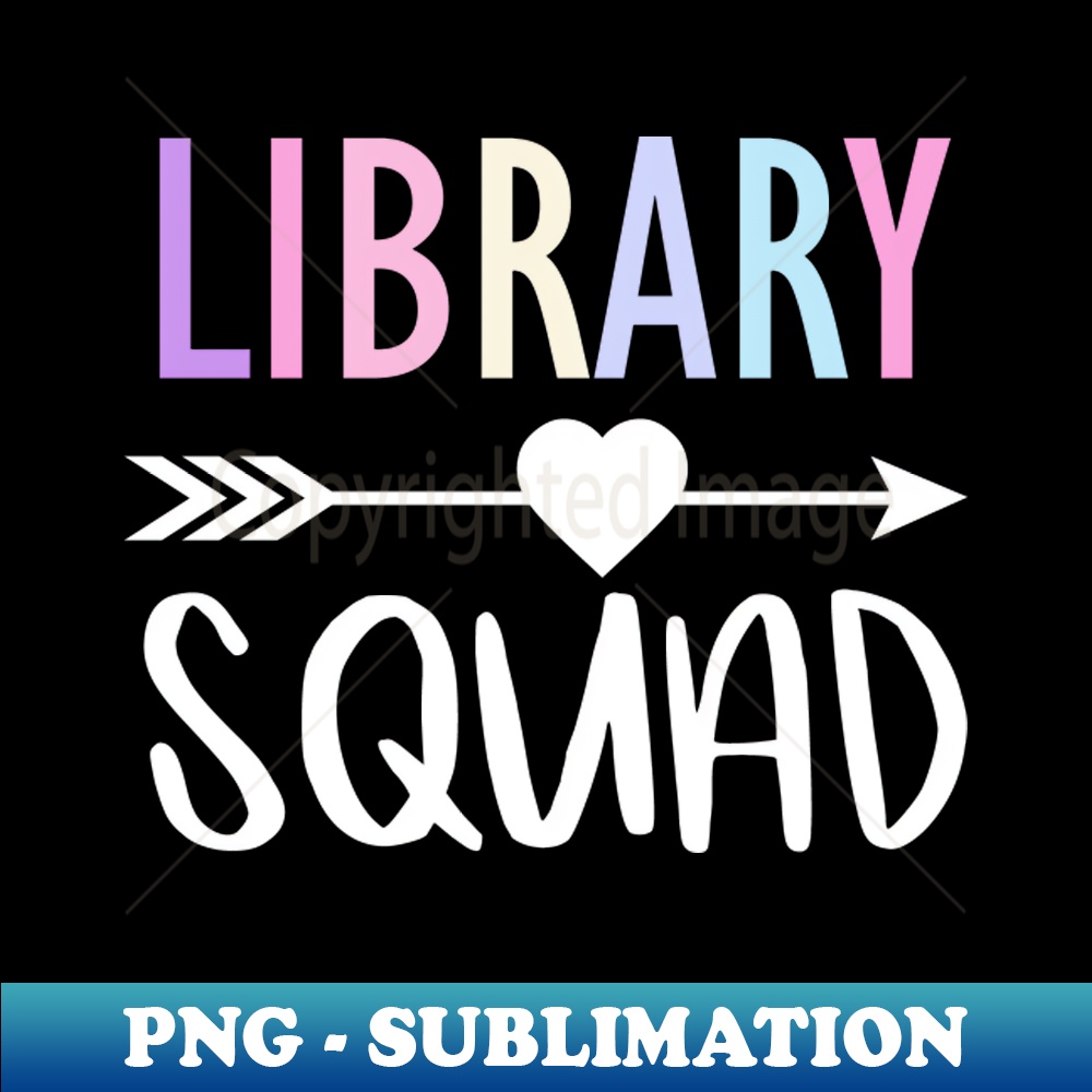 Library Squad - PNG Transparent Digital Download File for Su - Inspire ...