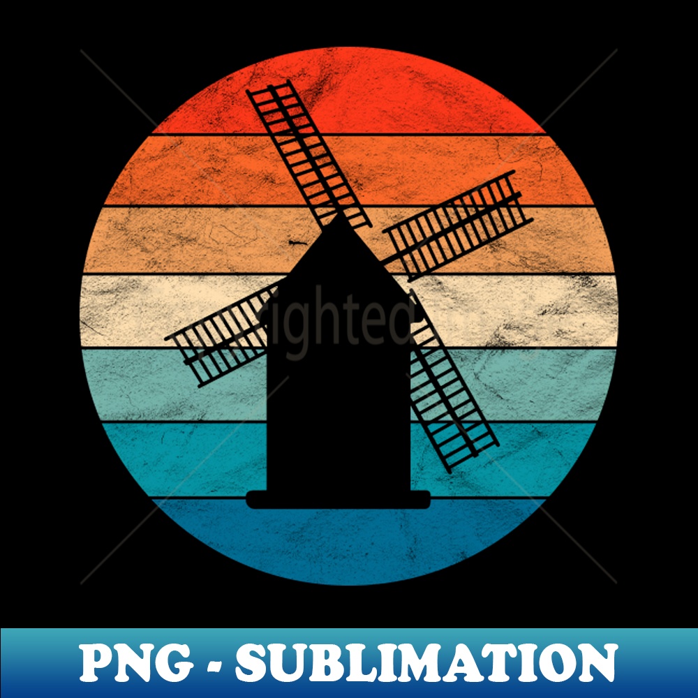 Windmill - Signature Sublimation PNG File - Vibrant and Eye- - Inspire ...