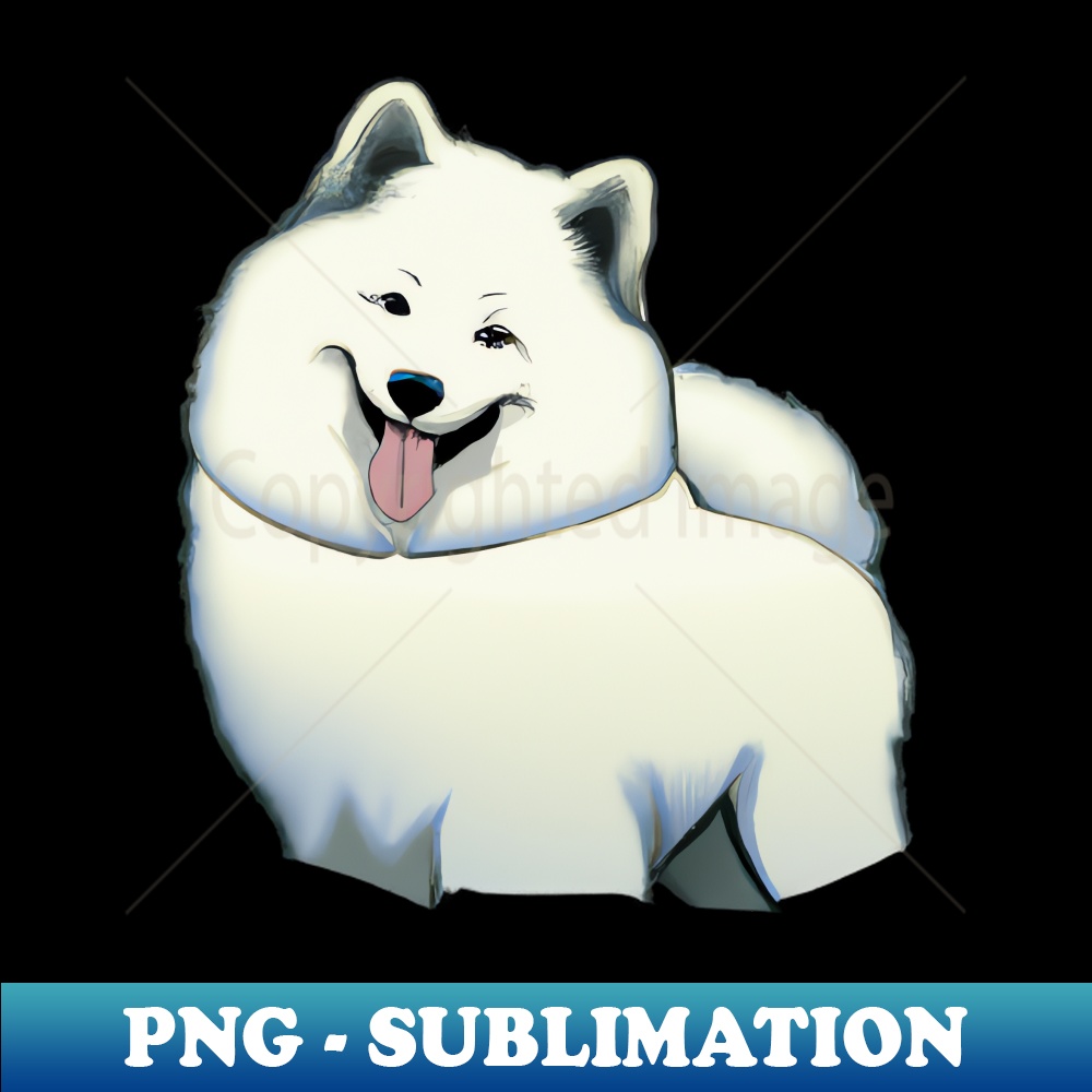 Cute Samoyed Drawing - Creative Sublimation PNG Download - P | Inspire ...