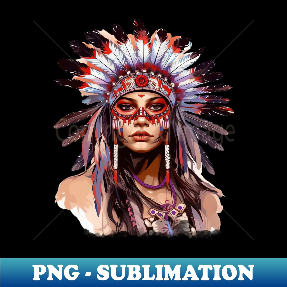 Native American Girl 8 - Signature Sublimation PNG File - Fa | Inspire ...
