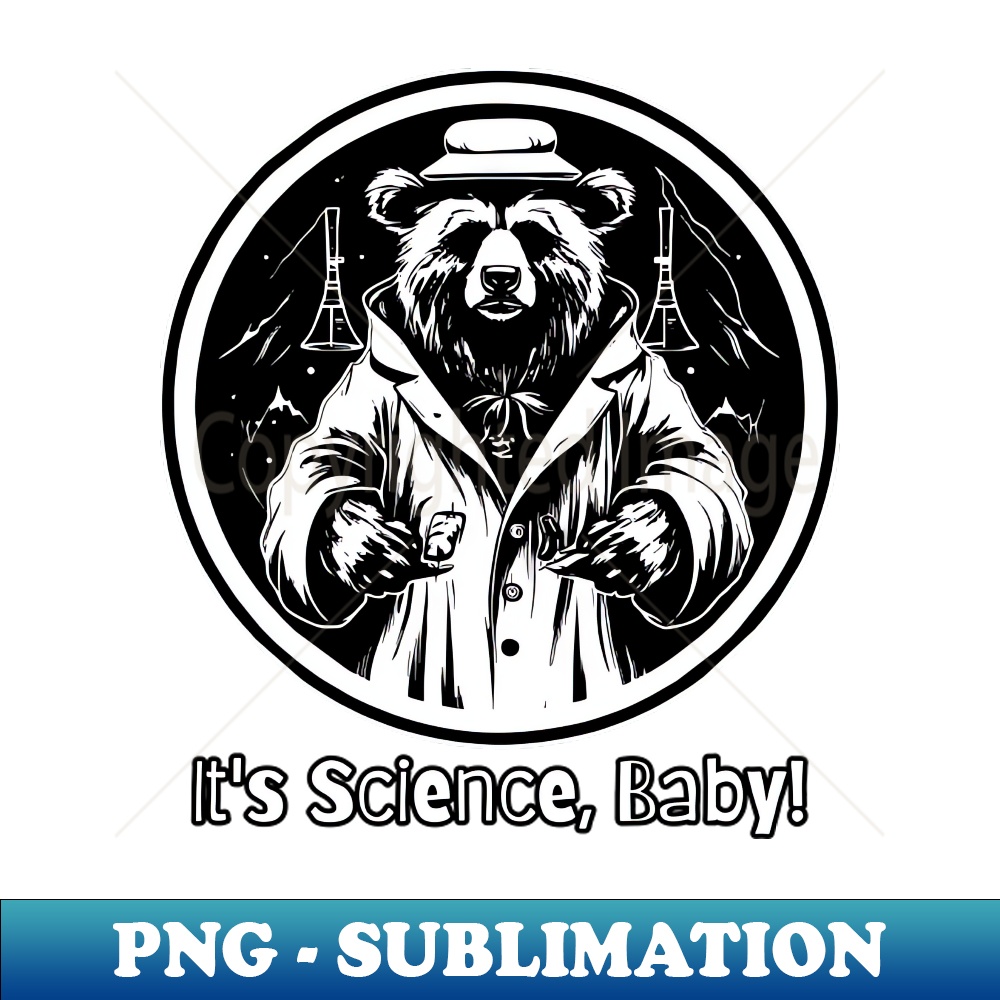 Science Baby Scientist Lab Bear - Aesthetic Sublimation Digi - Inspire ...