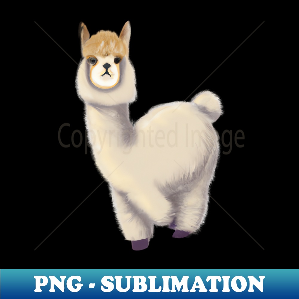 Cute Alpaca Drawing - Exclusive PNG Sublimation Download - A | Inspire ...