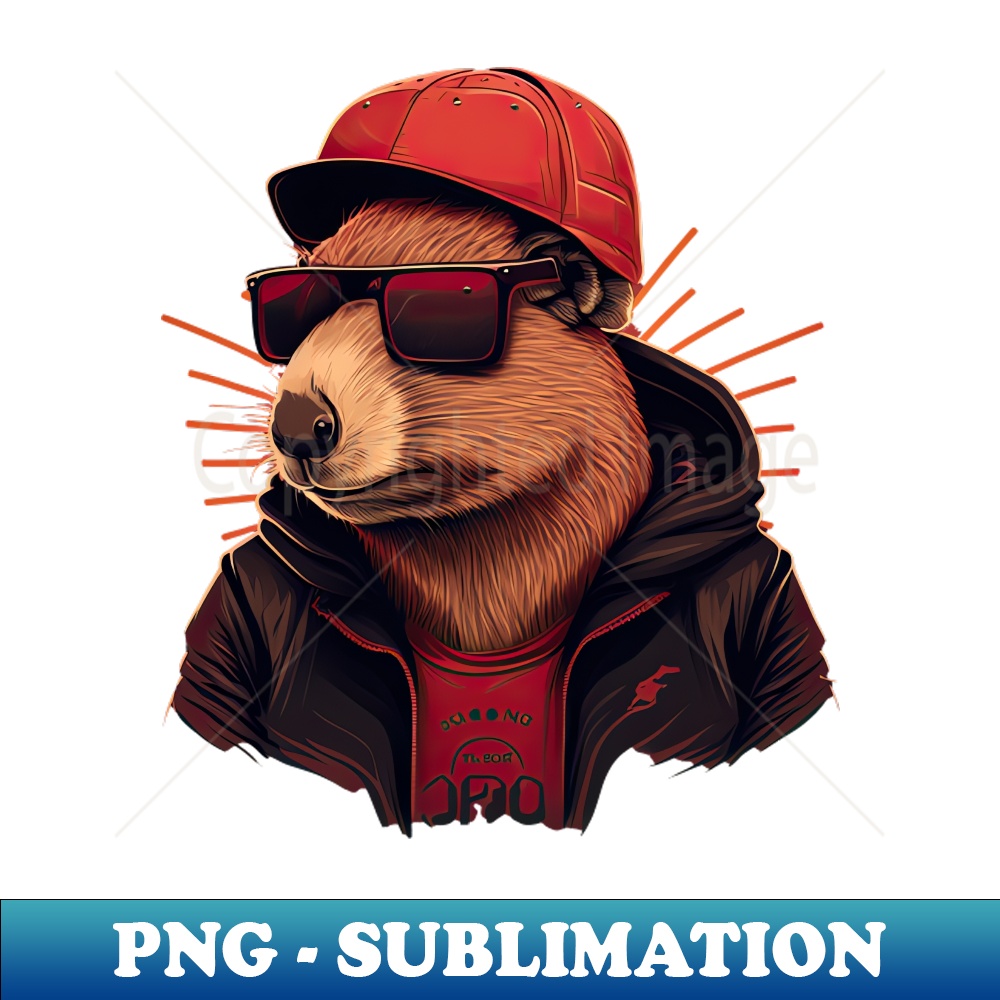 Capybara Rapper - Signature Sublimation PNG File - Bold & Ey - Inspire ...