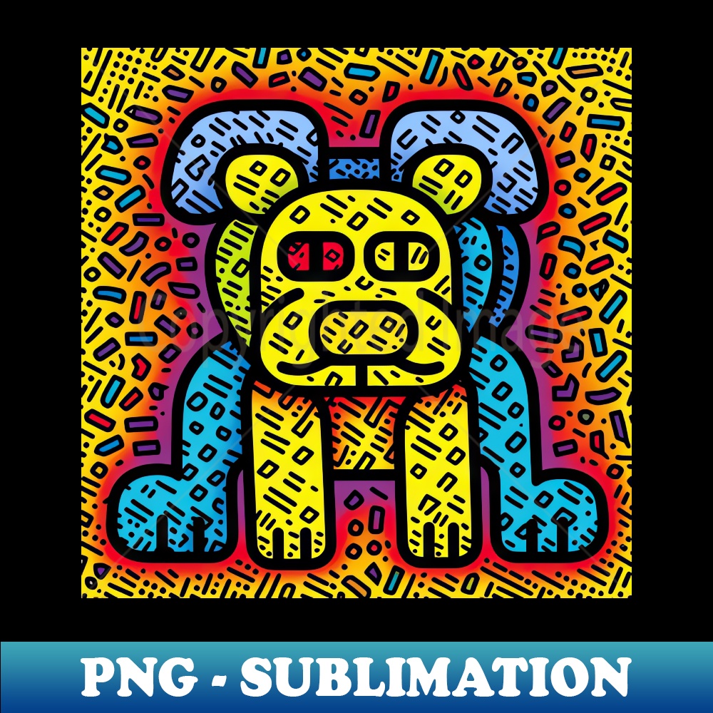 Psychedelic Teddy Bear A Pop Art Dream - Instant Sublimation | Inspire ...