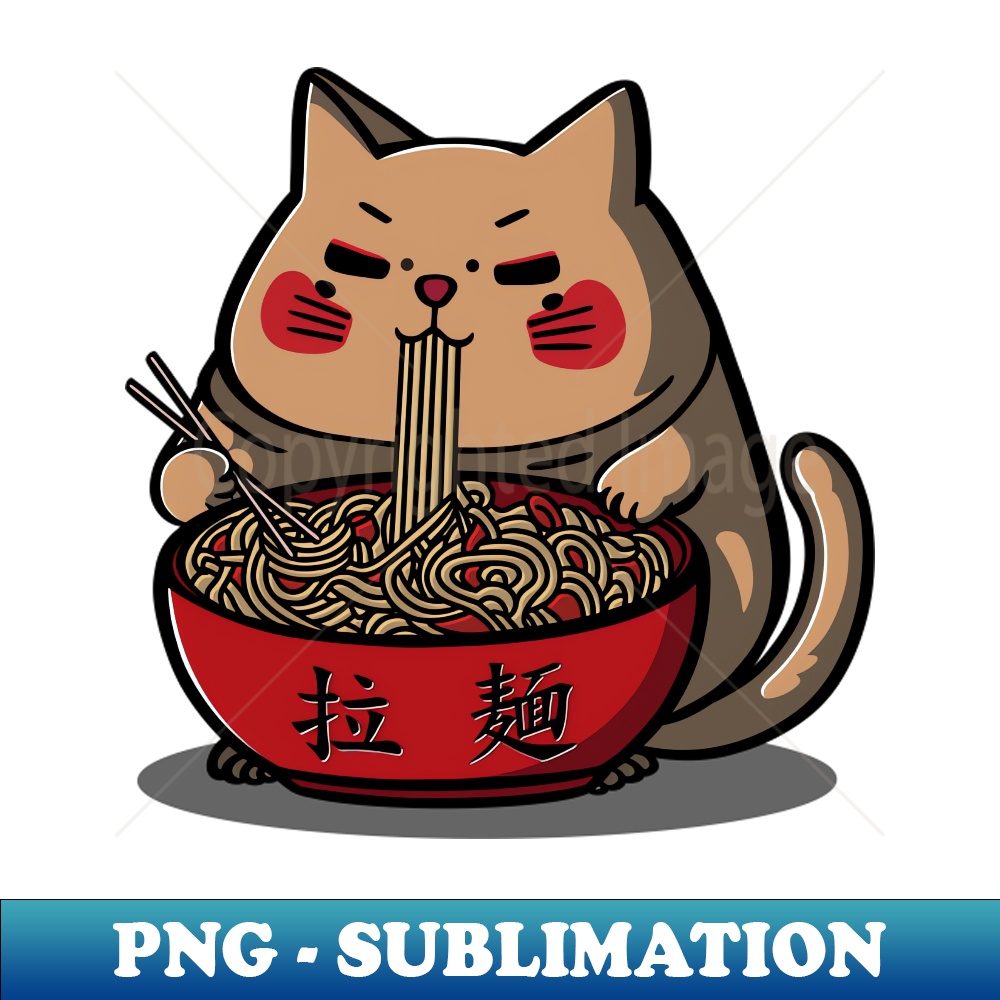 Ramen Cat Kawaii Anime Japanese Kawaii Neko - PNG Transparen - Inspire ...