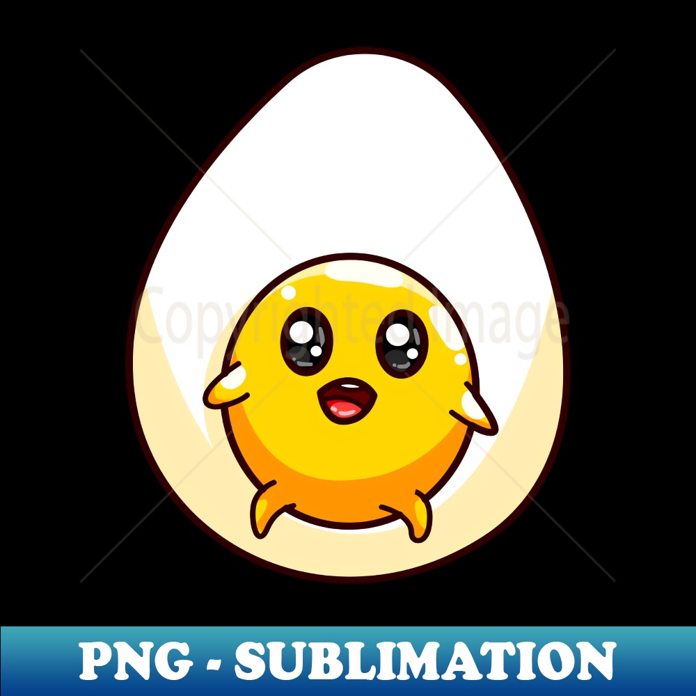 Cute Chibi Kawaii Eggs Fried Egg Anime Food - Digital Sublim - Inspire ...