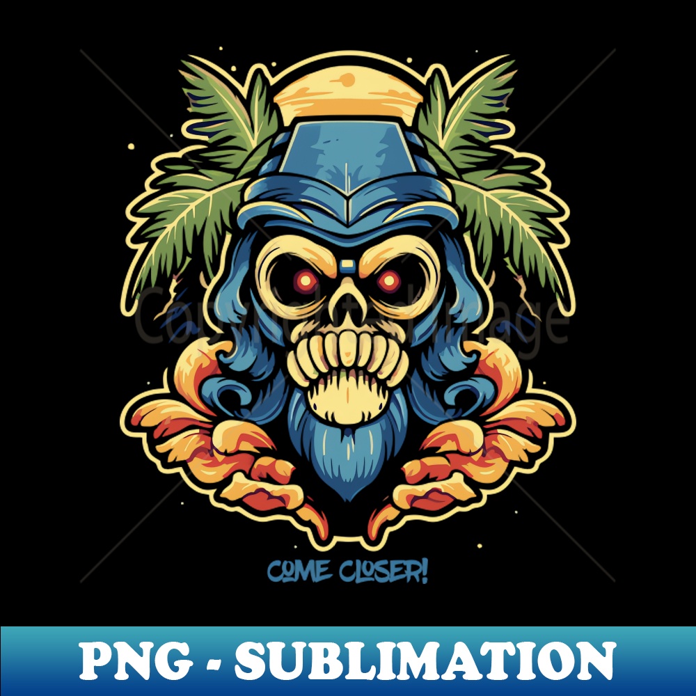 come closer doom skull tiki mask - Sublimation-Ready PNG Fil - Inspire ...