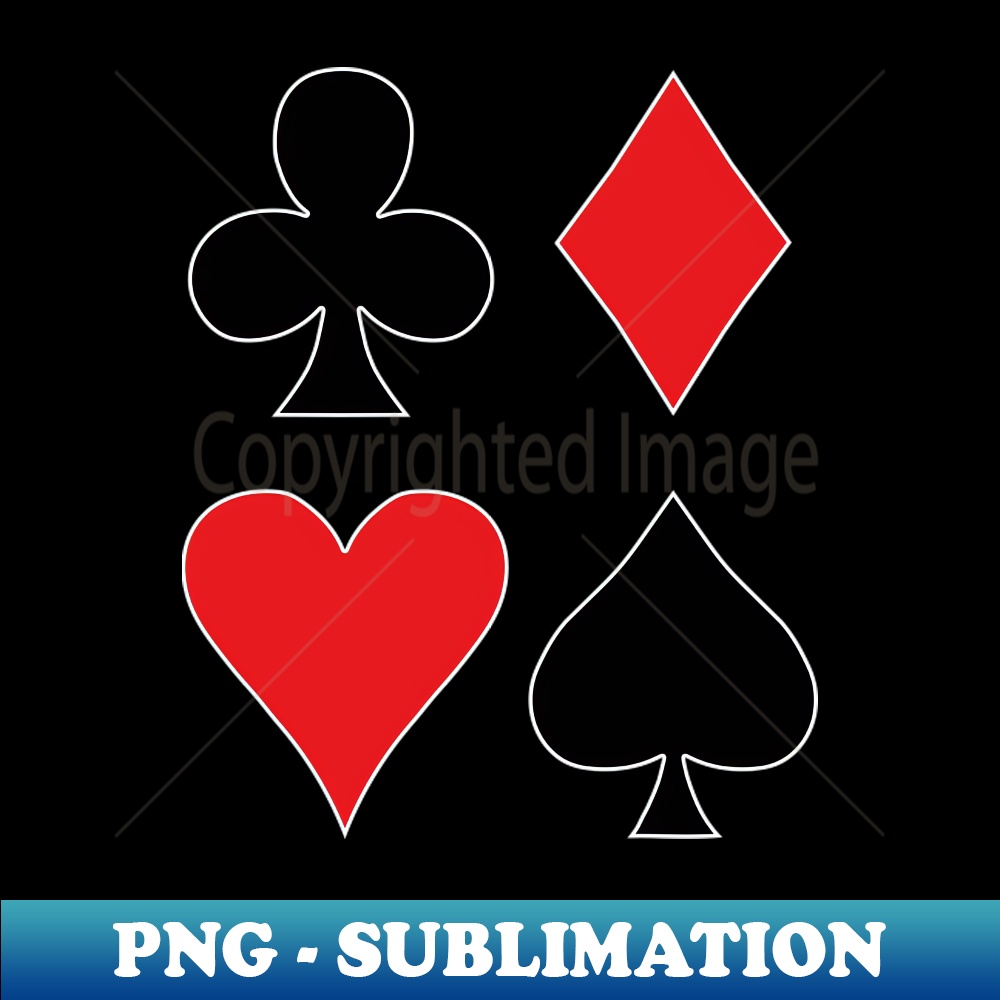 The Four French Suits - Decorative Sublimation PNG File - Un | Inspire ...