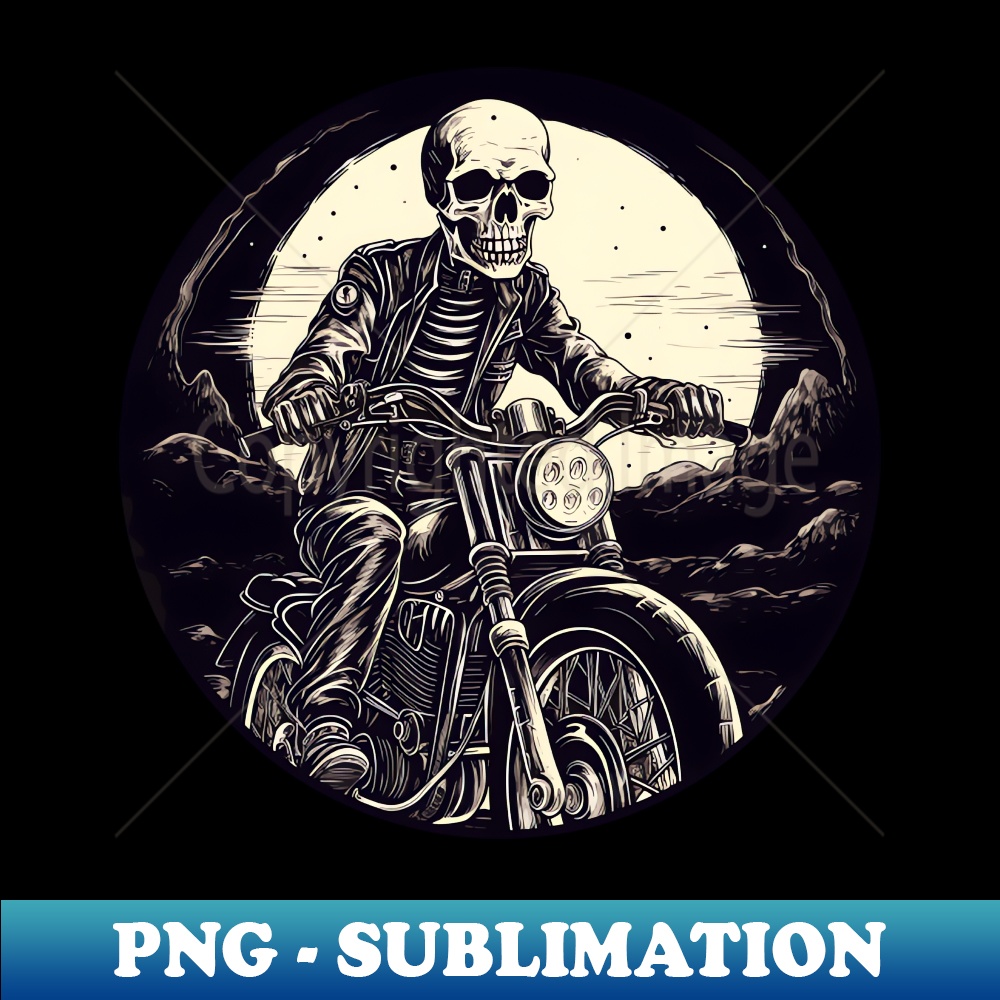 Cool Skeleton Motorcycle - Modern Sublimation PNG File - Stu | Inspire ...