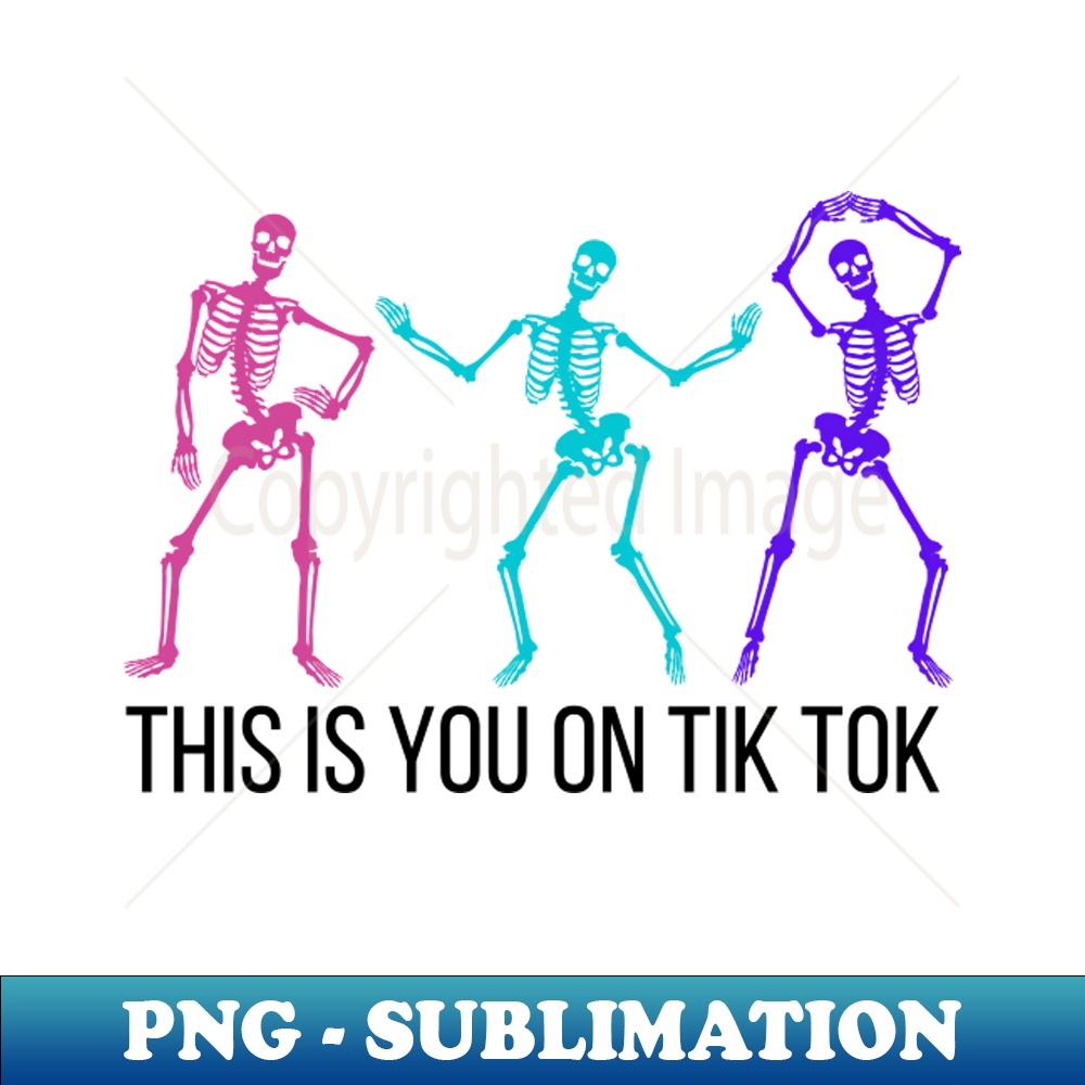 Skeleton Tik Tok Dance - PNG Transparent Sublimation File - - Inspire ...