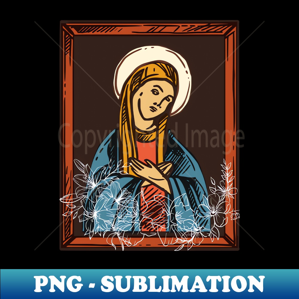 Mama Mary in portrait wall art style graphics - Exclusive Su | Inspire ...