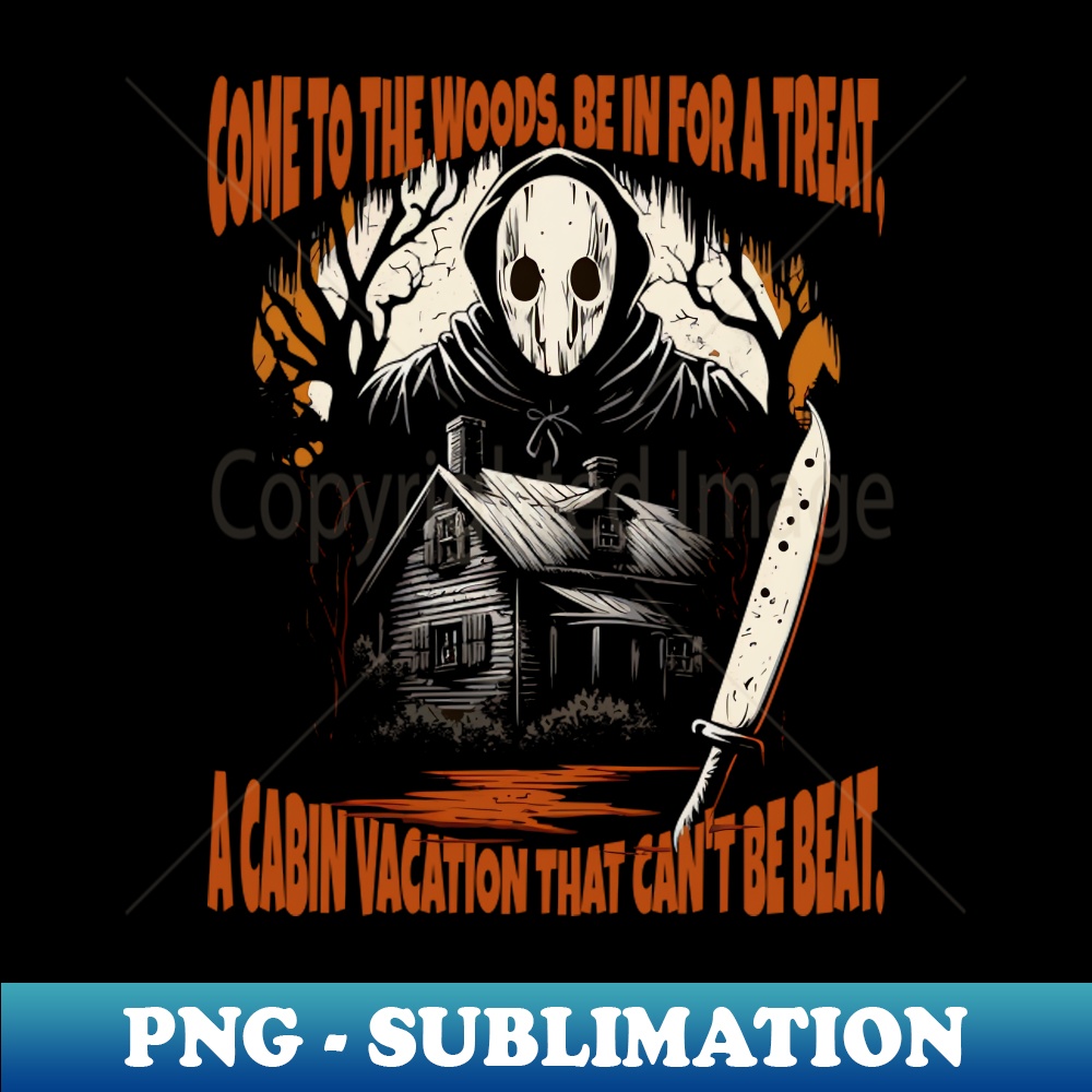 a cabin vacation advertisement poster and a slasher - High-R | Inspire ...