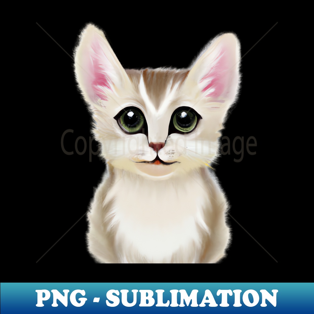 Cute Cat Drawing - PNG Transparent Digital Download File for - Inspire ...