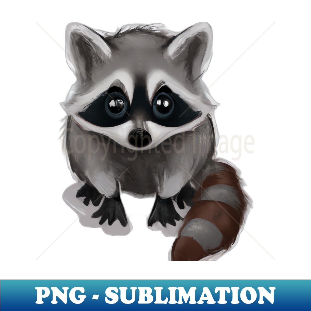 Cute Raccoon Drawing - PNG Transparent Sublimation File - Pe | Inspire ...