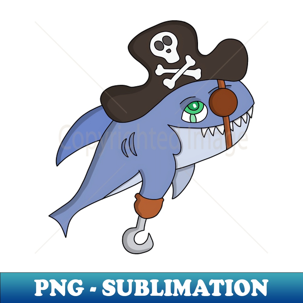 Pirate Shark - Special Edition Sublimation PNG File - Instan | Inspire ...