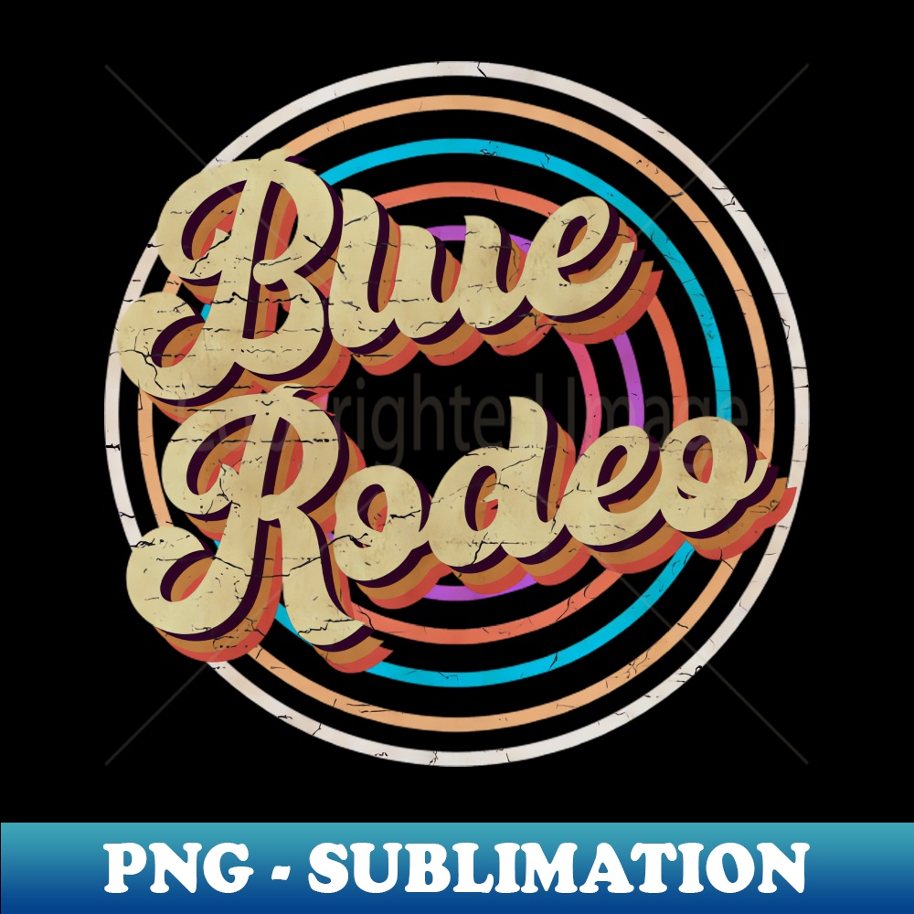 vintage circle line color Blue Rodeo - PNG Transparent Subli | Inspire ...