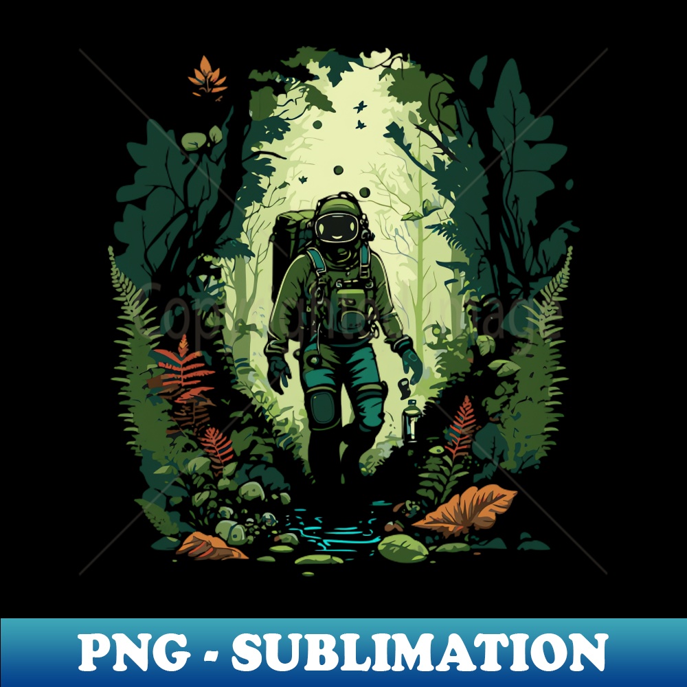 diver dive deep into the forest - Digital Sublimation Downlo | Inspire Uplift