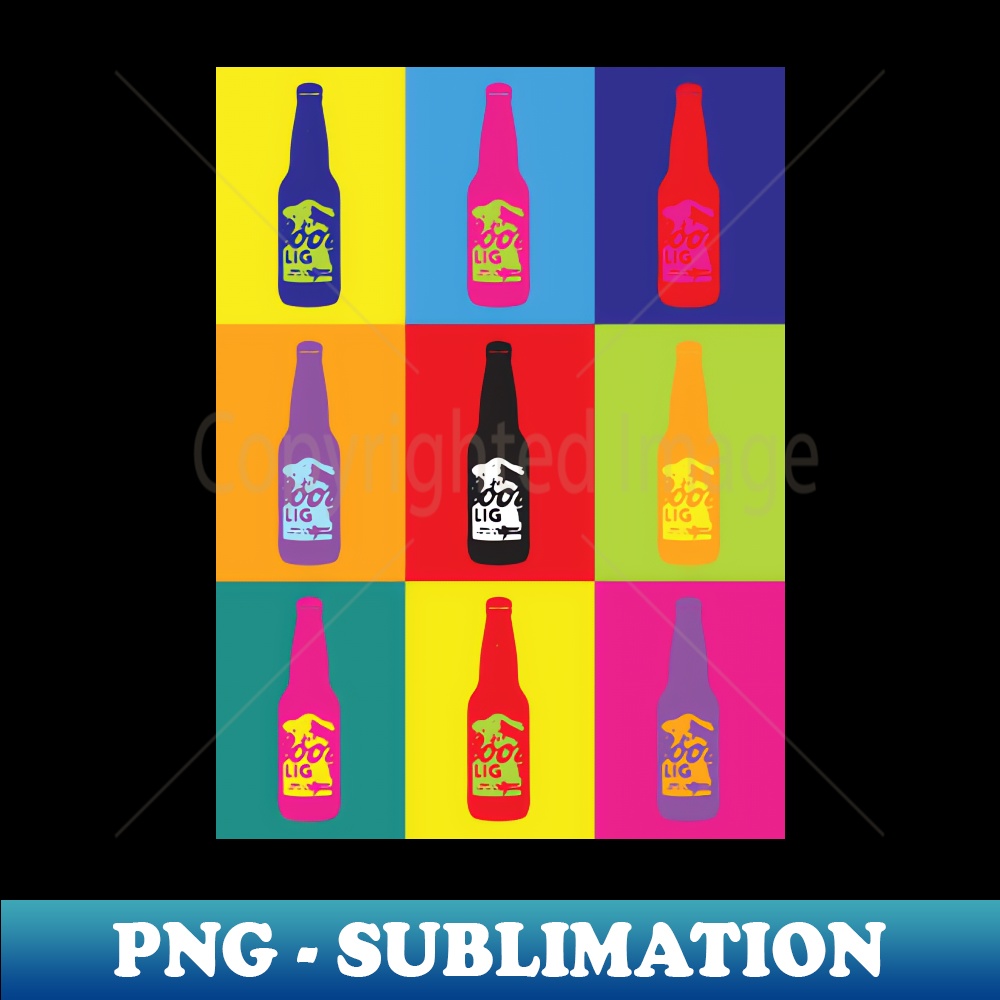 Retro Beer Bottles Pop Art Graphics - Creative Sublimation P | Inspire ...