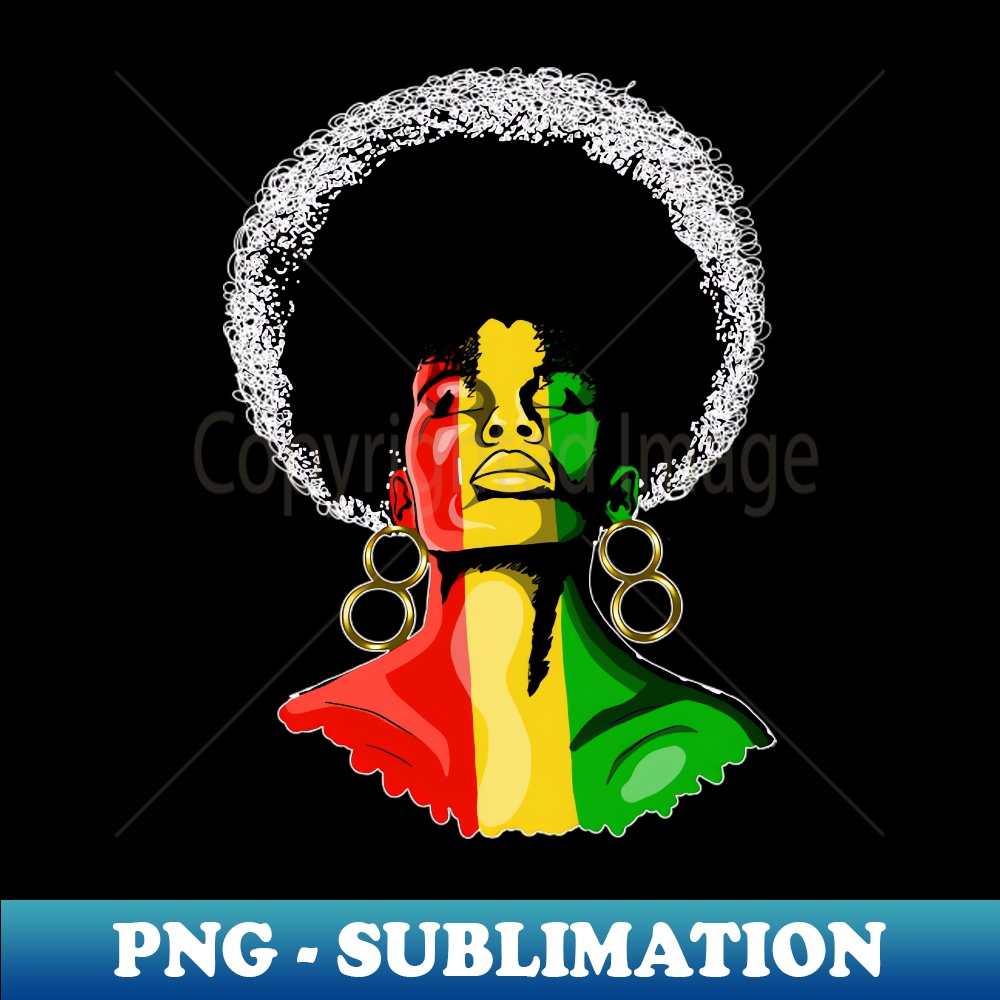 Afro Woman Afrocentric - PNG Transparent Sublimation File - - Inspire ...