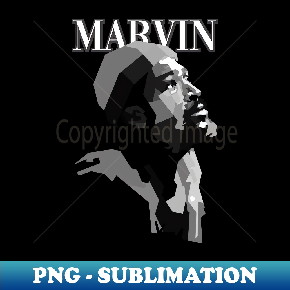 Marvin Gaye Black Portrait - Instant Sublimation Digital Dow | Inspire ...