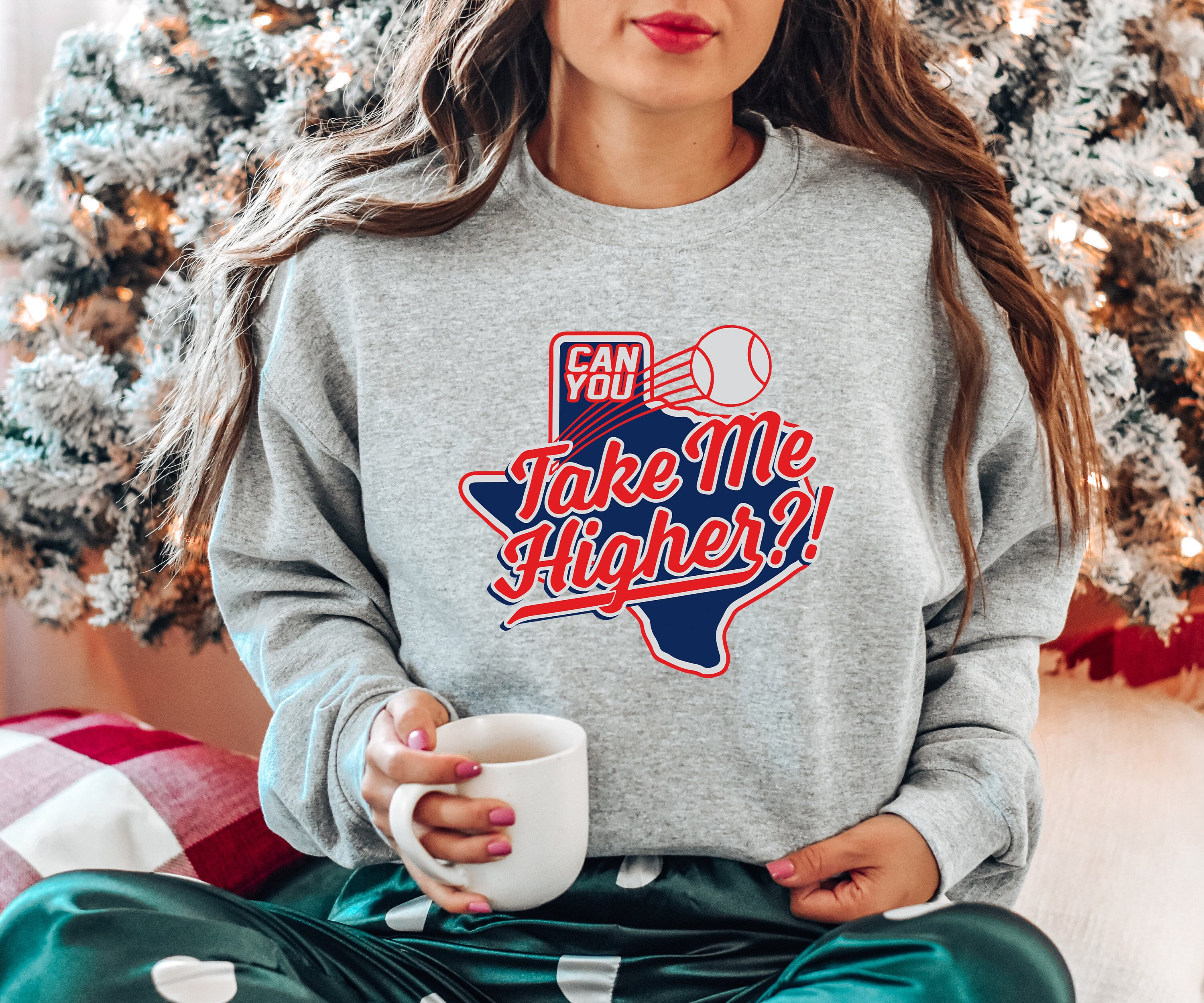 Can You Take Me Higher Sweatshirt, Vintage Texas Baseball Sw | Inspire ...