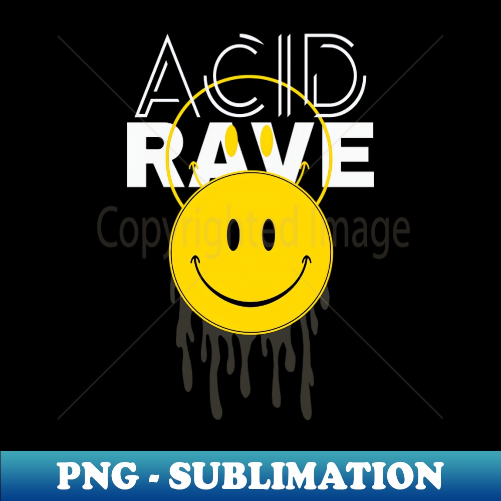 Acid Rave Smile Face Techno House Trance EDM - PNG Transpare | Inspire ...