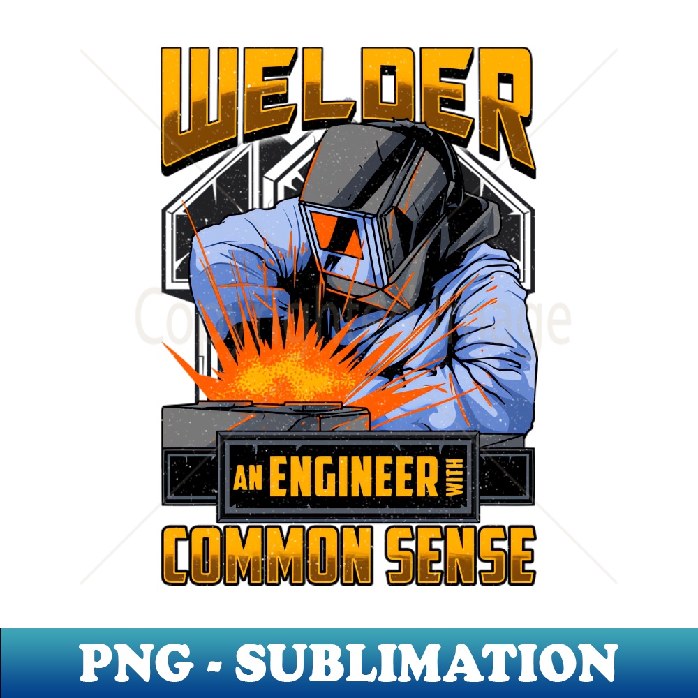 Welder An Engineer With Common Sense Funny Welding - Digital - Inspire ...