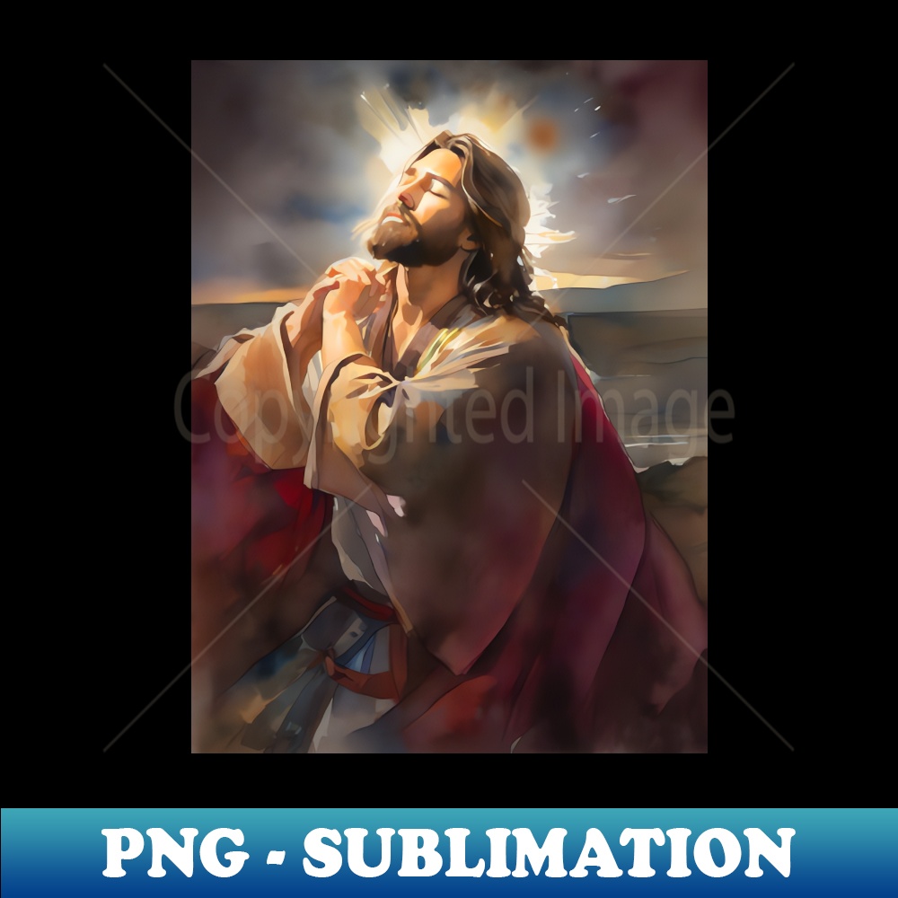 Jesus Christ The Prayer - Modern Sublimation PNG File - Defy | Inspire ...
