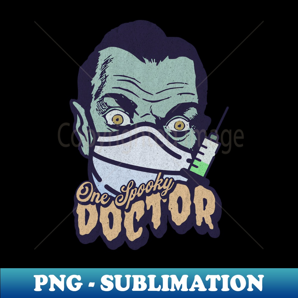 One Spooky Doctor - PNG Transparent Sublimation File - Unloc - Inspire ...