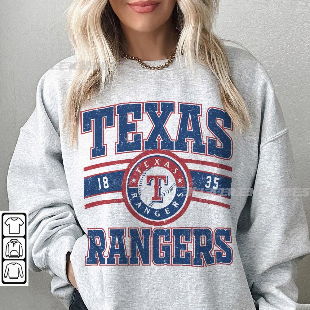 Vintage Texas Rangers Shirt, Texas Baseball Sweatshirt Jerse | Inspire ...
