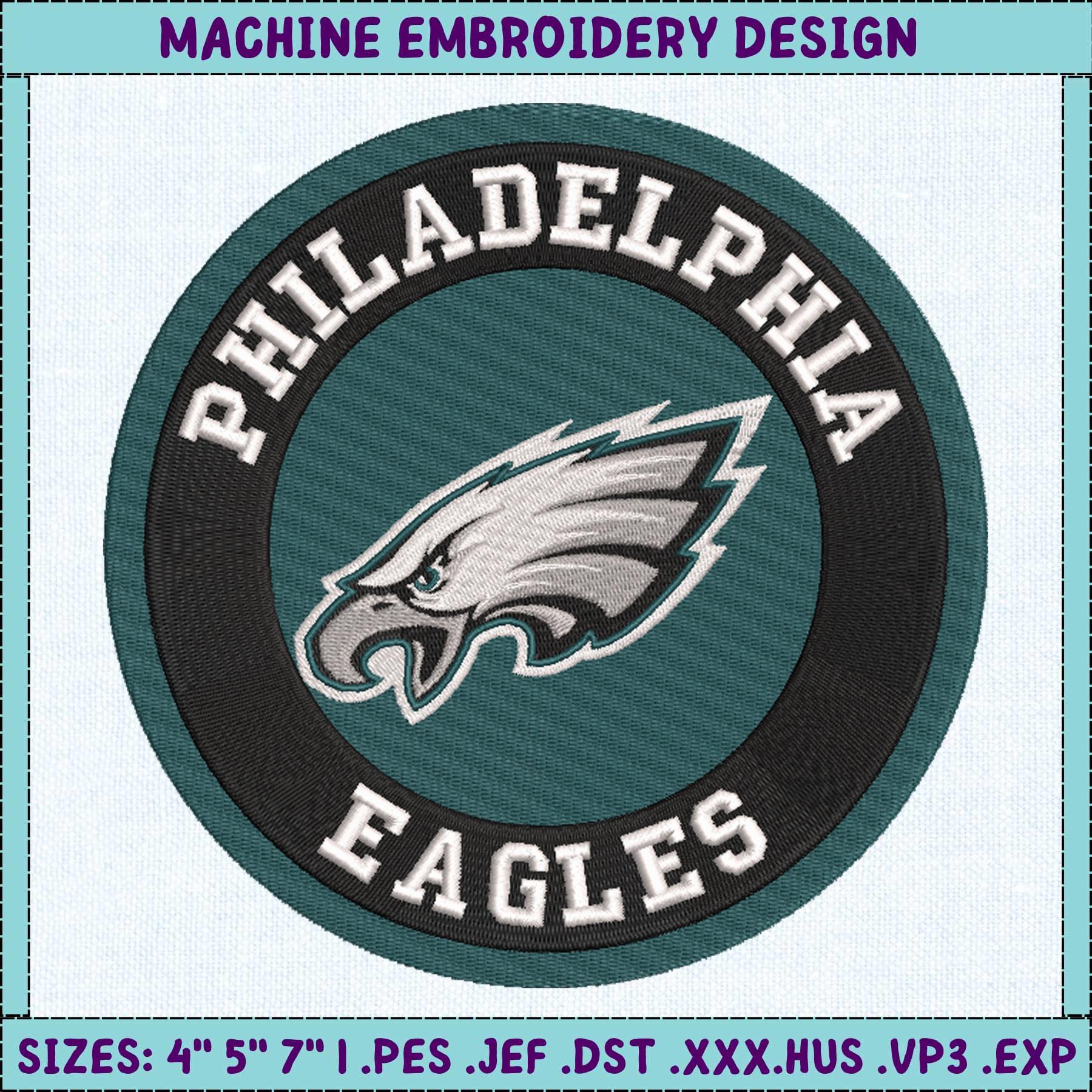 NFL Philadelphia Eagles Embroidery Design, NFL Football Logo | Inspire ...