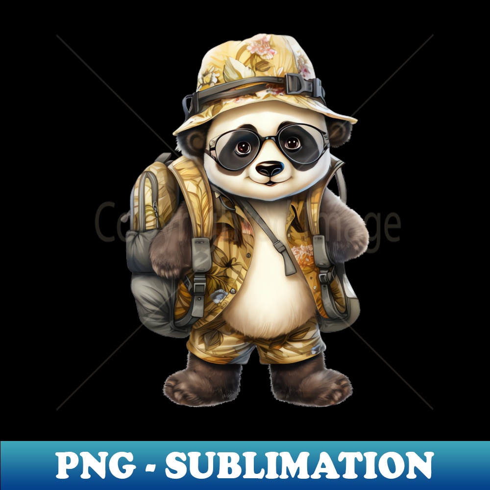 Back To School Panda - PNG Transparent Sublimation Design - - Inspire ...