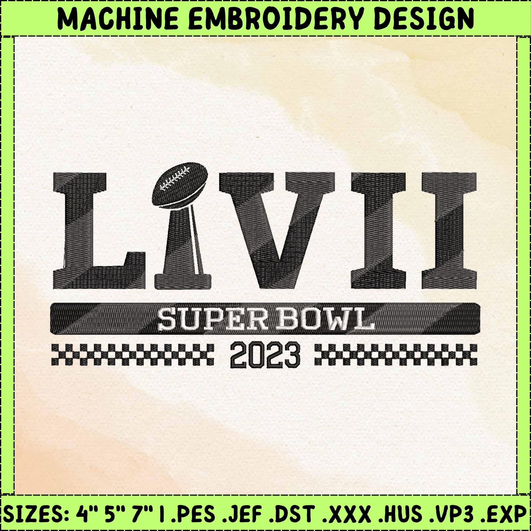 NFL Super Bowl LVII Embroidery Design, NFL Football Logo Emb | Inspire ...