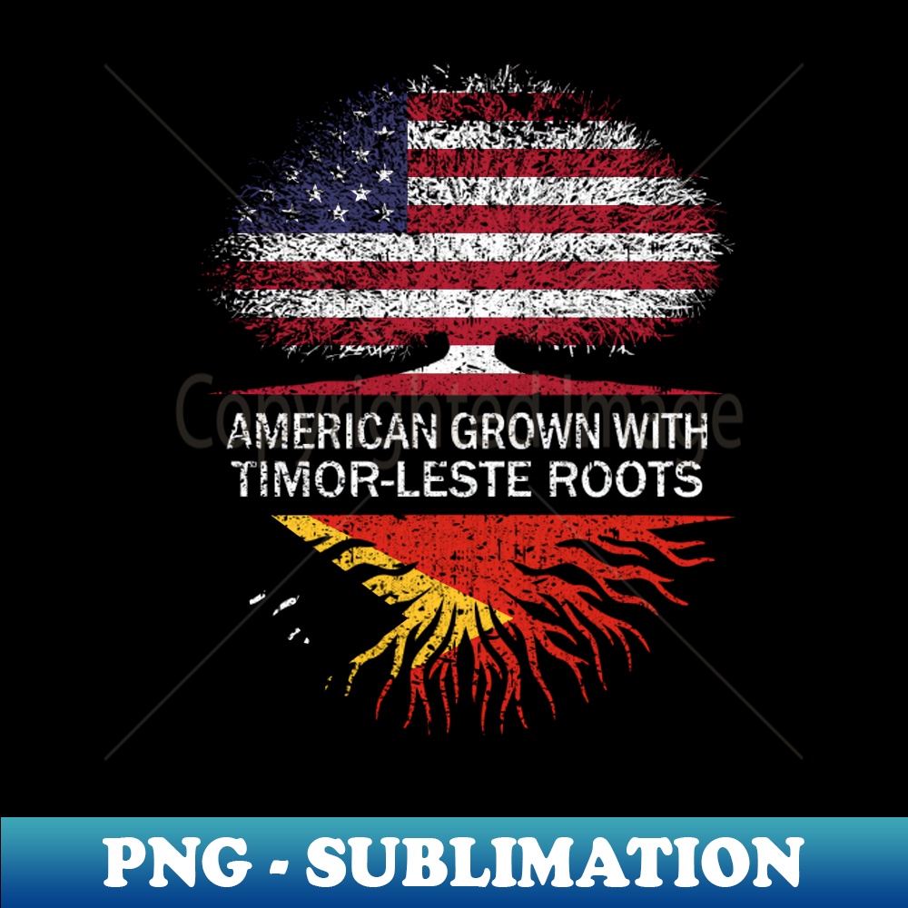 American Grown with Timor-Leste Roots USA Flag - PNG Transpa | Inspire ...
