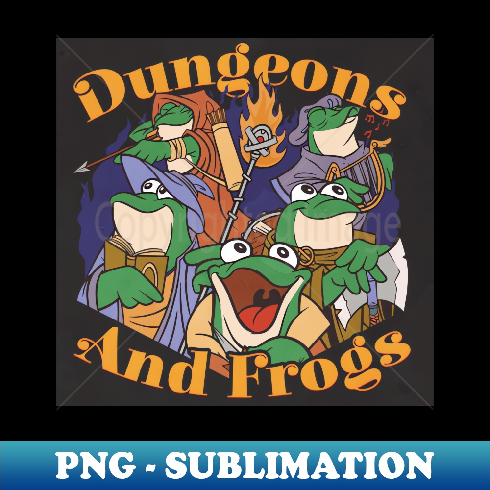 Dungeons and Frogs - Digital Sublimation Download File - Per | Inspire ...