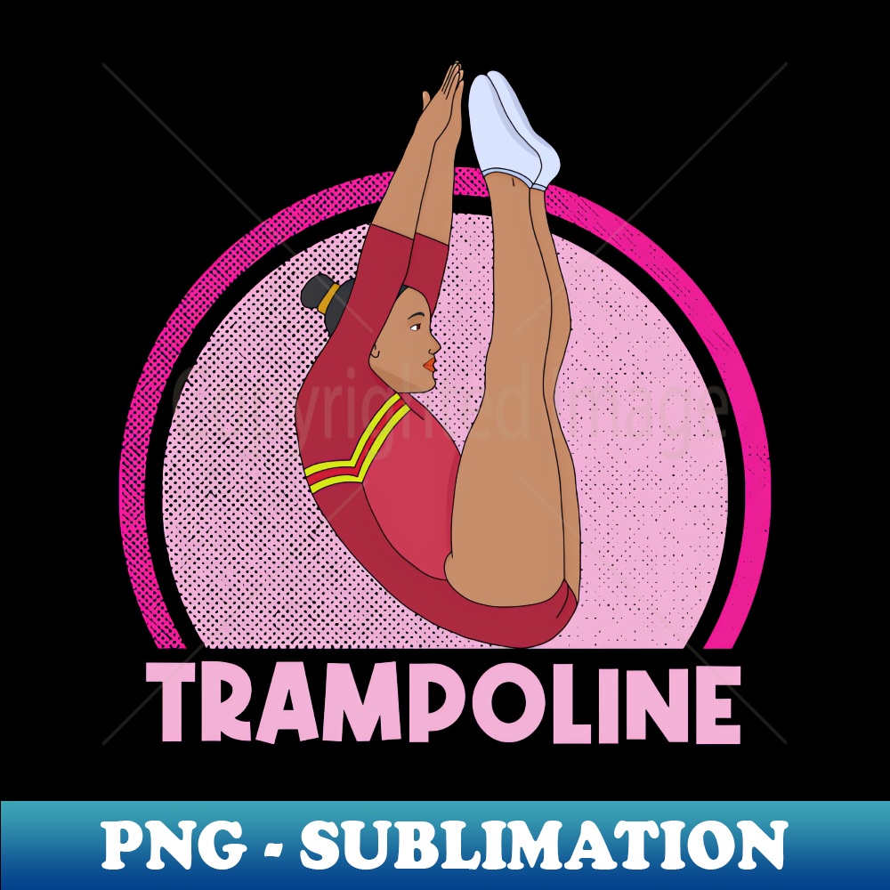 Trampoline Gymnastics - Retro PNG Sublimation Digital Downlo | Inspire ...