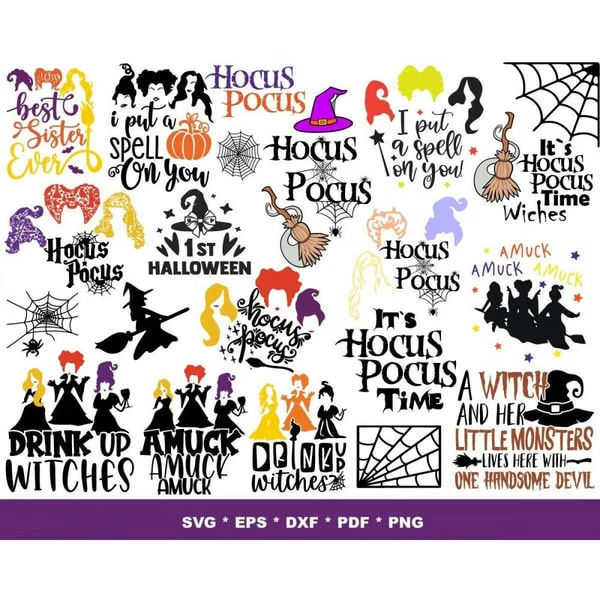 Hocus Pocus SVG , Hocus Pocus PNG, Hocus Pocus Clipart, Hocu - Inspire ...