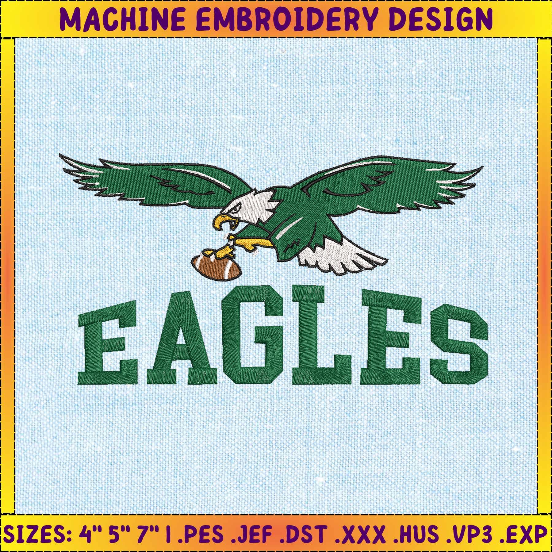 NFL Philadelphia Eagles Embroidery Design, NFL Football Logo | Inspire ...