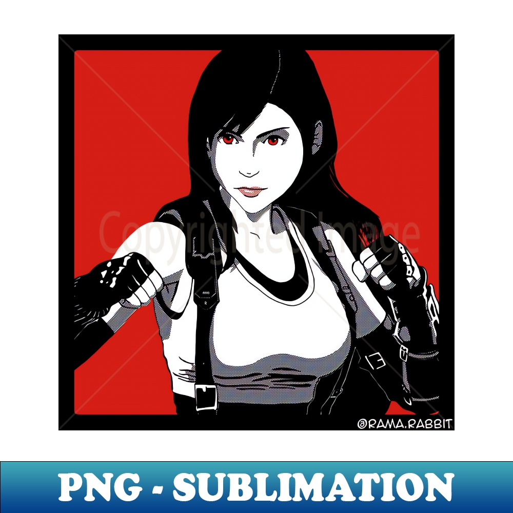Tifa Lockhart - PNG Transparent Sublimation Design - Fashion - Inspire ...