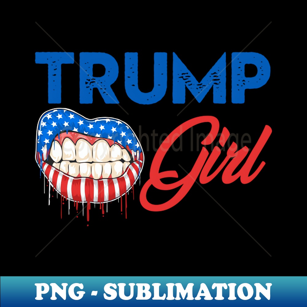 Trump Girl Lips USA Flag Pro Vote For Donald GOP Gift - High | Inspire ...