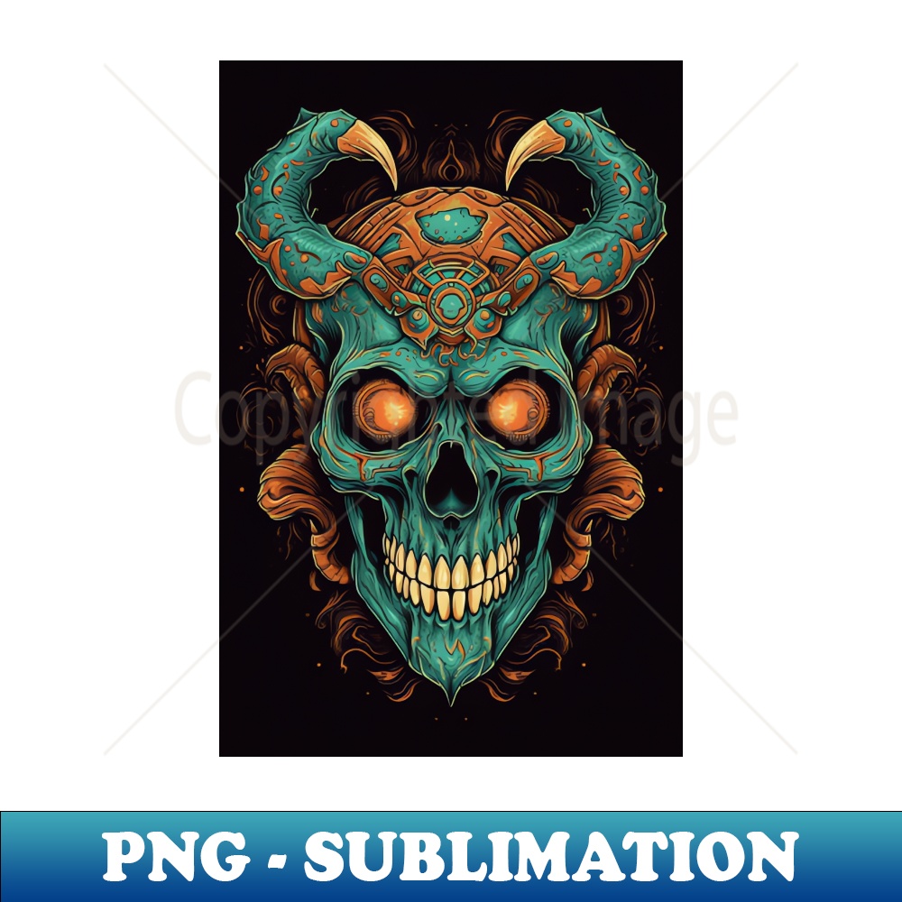 Cartoon Mythological Creature Skull 2 - Unique Sublimation P | Inspire ...