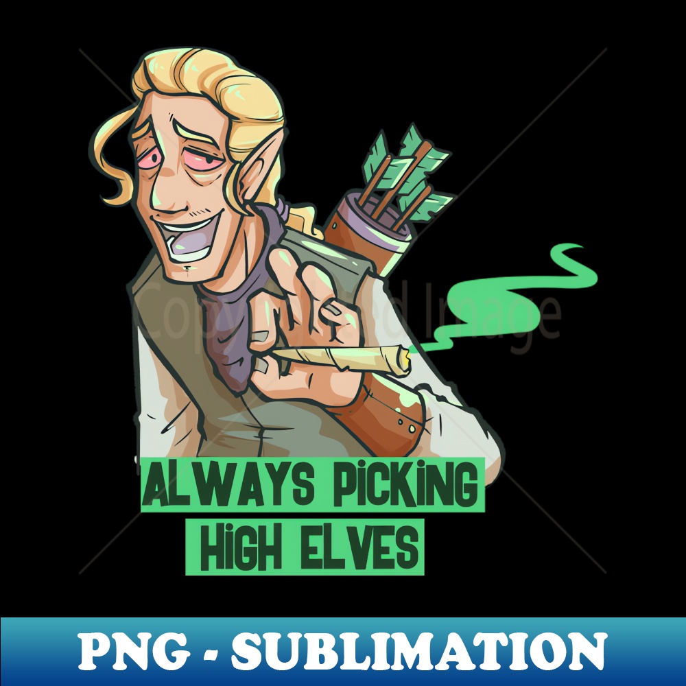 RPG Roleplaying PnP Meme High Elves Weed Smoking Elf Stoner | Inspire ...